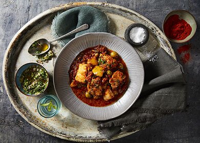 Spicy Norwegian Cod Tagine, Olives and Preserved Lemon | Seafood from ...